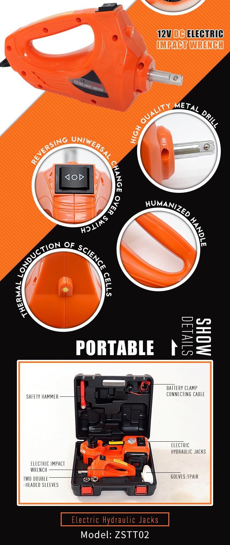 Hydraulic Jack And Electric Impact Wrench, High Quality Hydraulic Jack ...