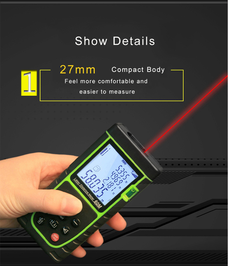 80m Usb Digital Measurer Laser Measuring Tools คุณภาพสูง 80m Usb ...
