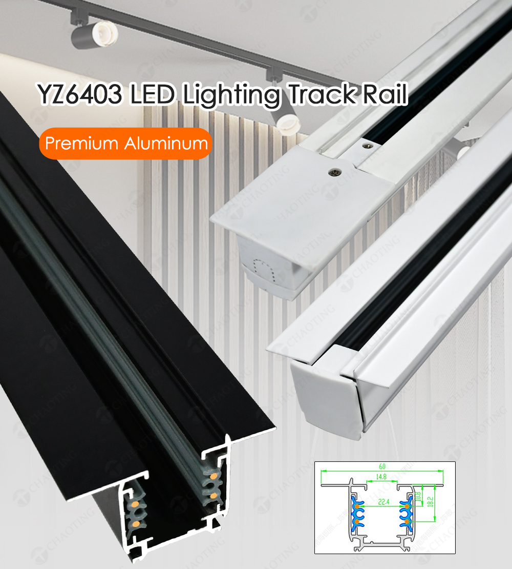 3 Phase 4wire Recessed Led Spotlight Track Lighting System, High ...