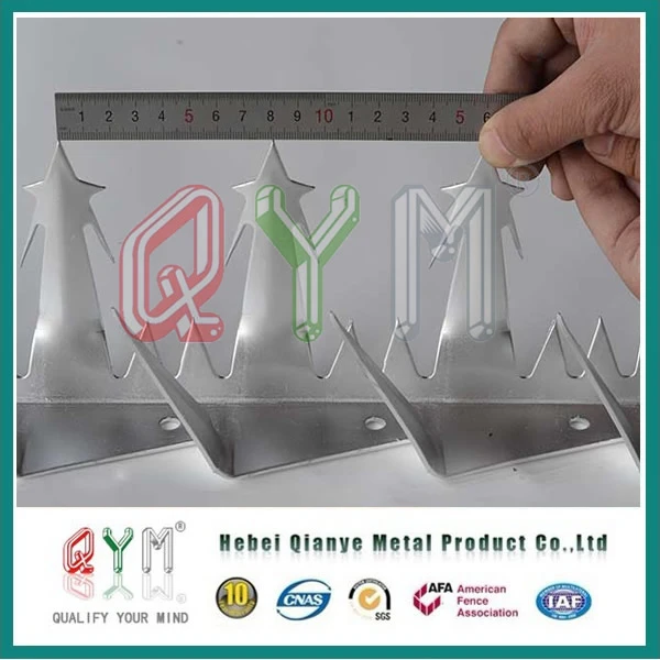 Hot Dipped Galvanized Security Wall Spikes/ Anti Climb Spike, High ...