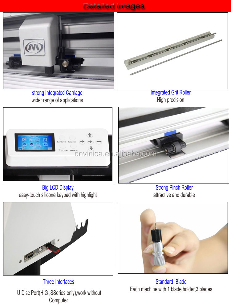 24 Inch Vinyl Graphics Cutting Plotter With Servo Motor, High Quality ...