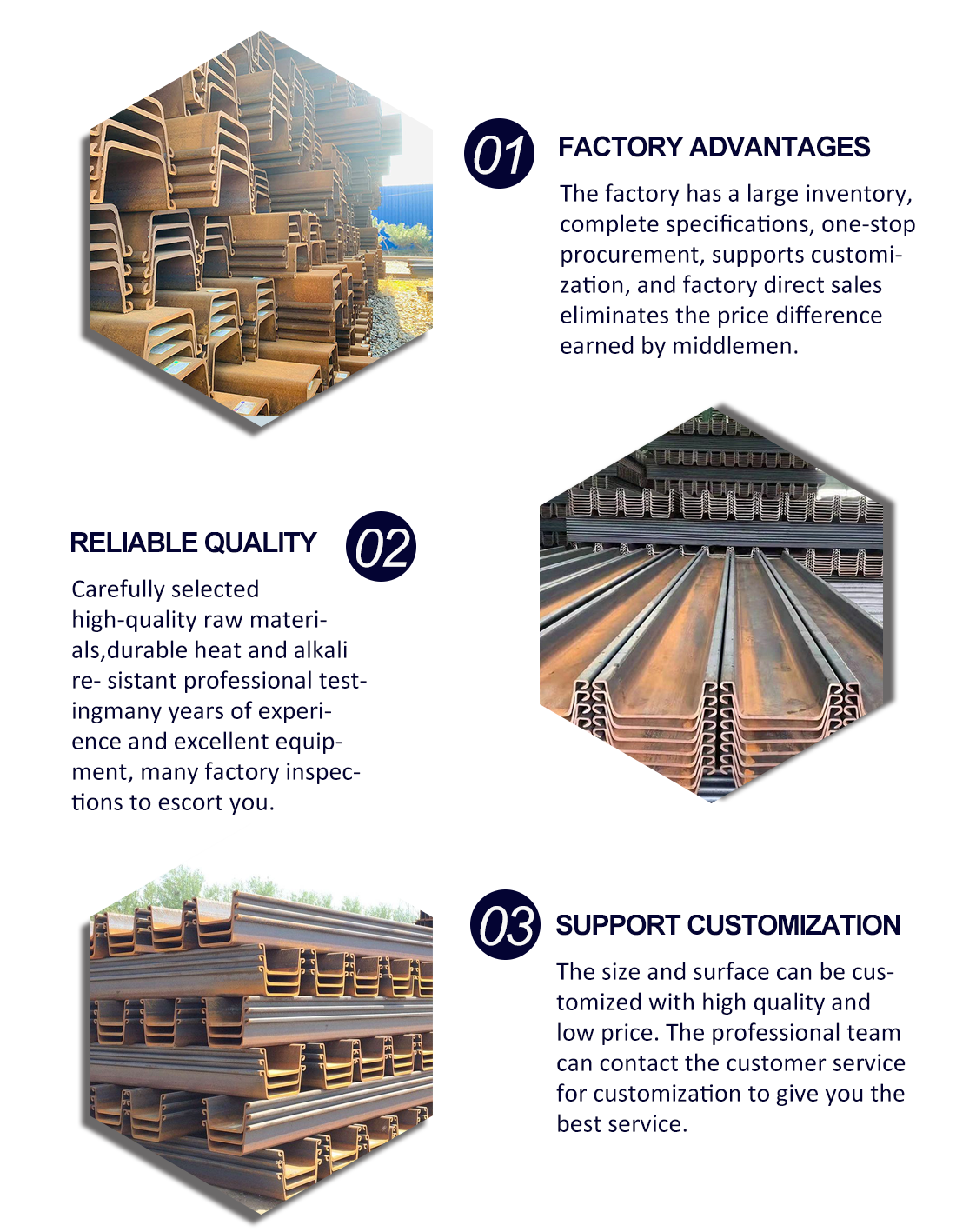 Hot-rolled U Shape Steel Sheet Pile 600x280 With Welding And Cutting ...