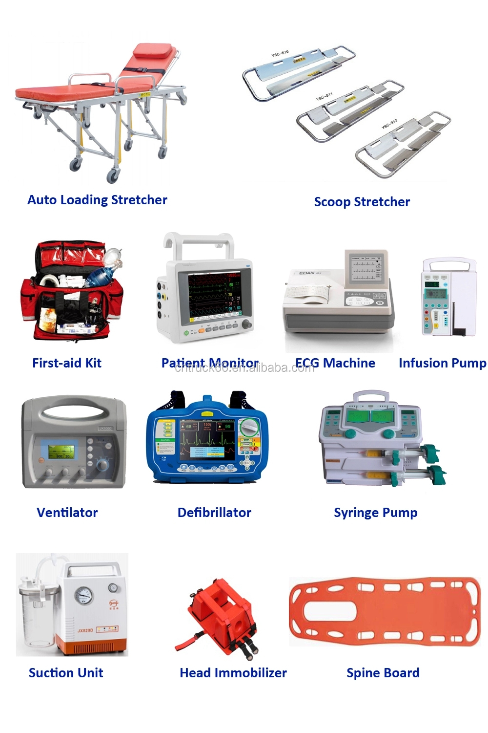 Patient Transport Truck Germany Emergency Ambulance Mobile Six Seats ...