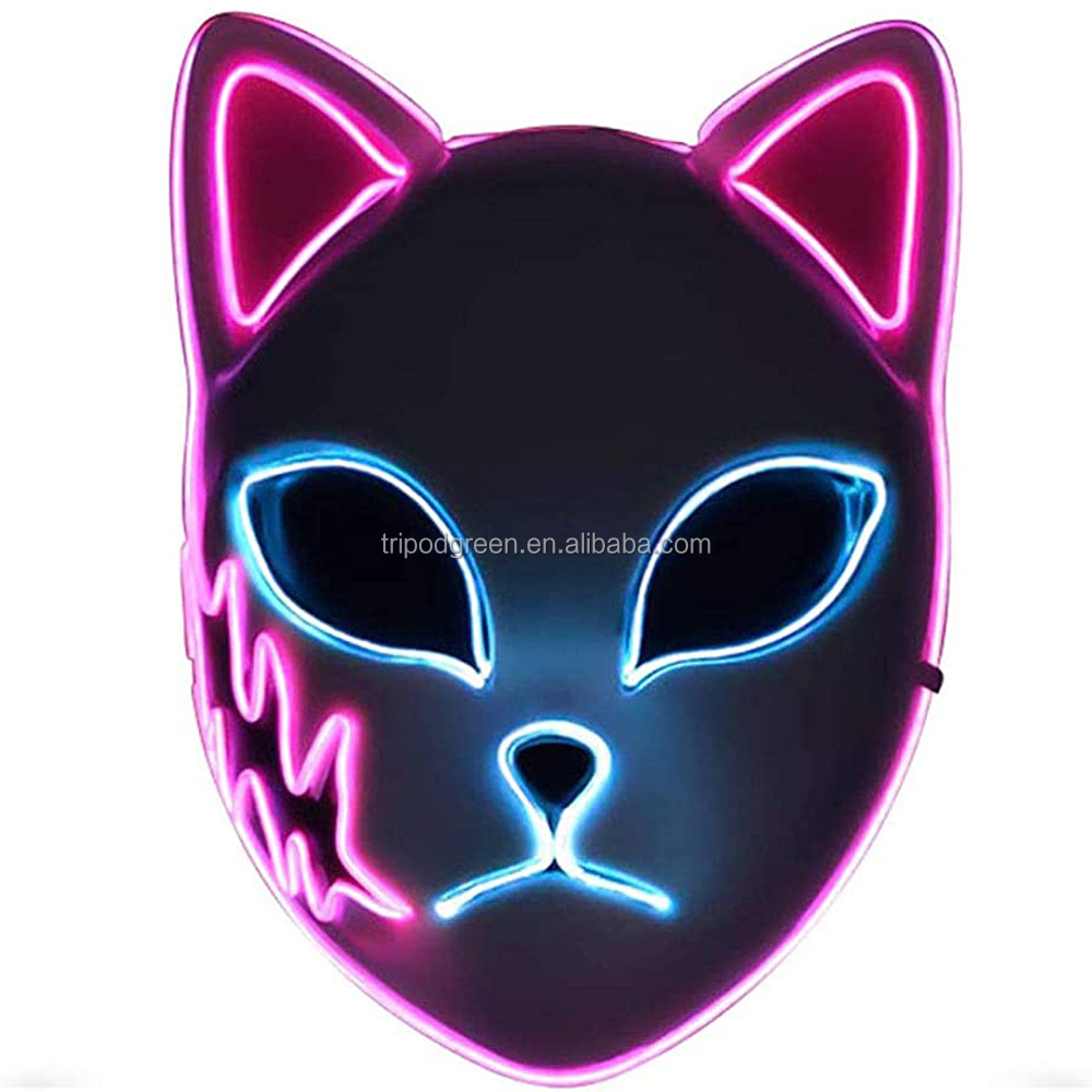 Tomioka Giyuu Demon Slayer Cat Mask Halloween Costume Accessory Cosplay ...