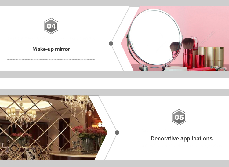 Customized Tea Colored Tinted 4mm Thickness 4x8 Beveled Edge Mirror ...