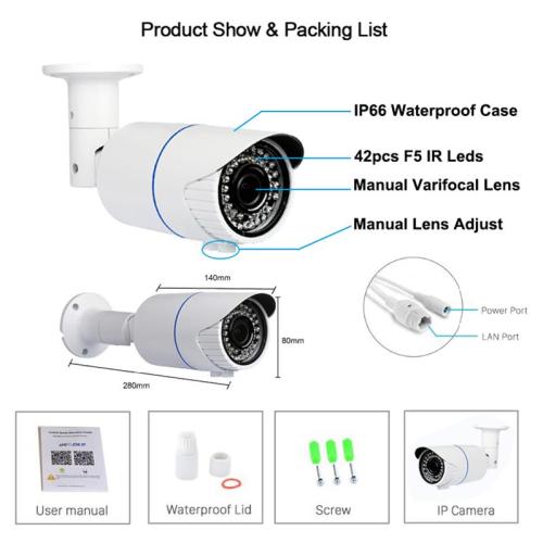 4k 8mp Ultra Hd Bullet Security Ip 카메라, Bossgoo.com의 고품질 4k 8mp Ultra ...