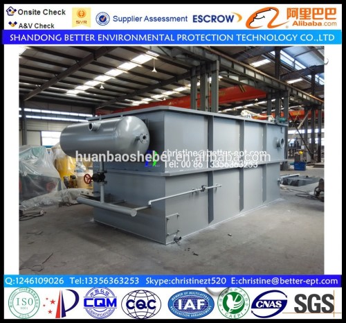 Solid Liquid Seperator Dissolved Air Flotation Air Compressor Daf, High ...