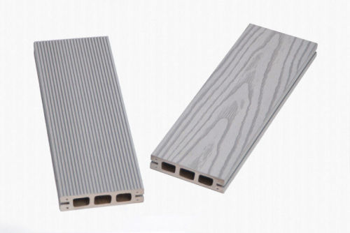Exterior Wall Gray Wpc Floor Decking , 2m Anti Slip Bridge Decking, High Quality Exterior Wall ...