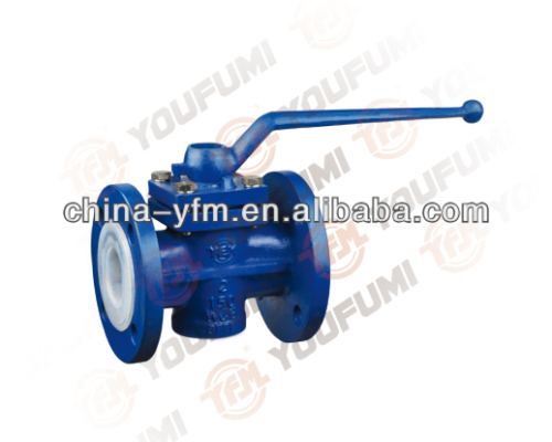 Pfa Lined Plug Valve Flange Type Manual Operator, High Quality Pfa Lined Plug Valve Flange Type ...