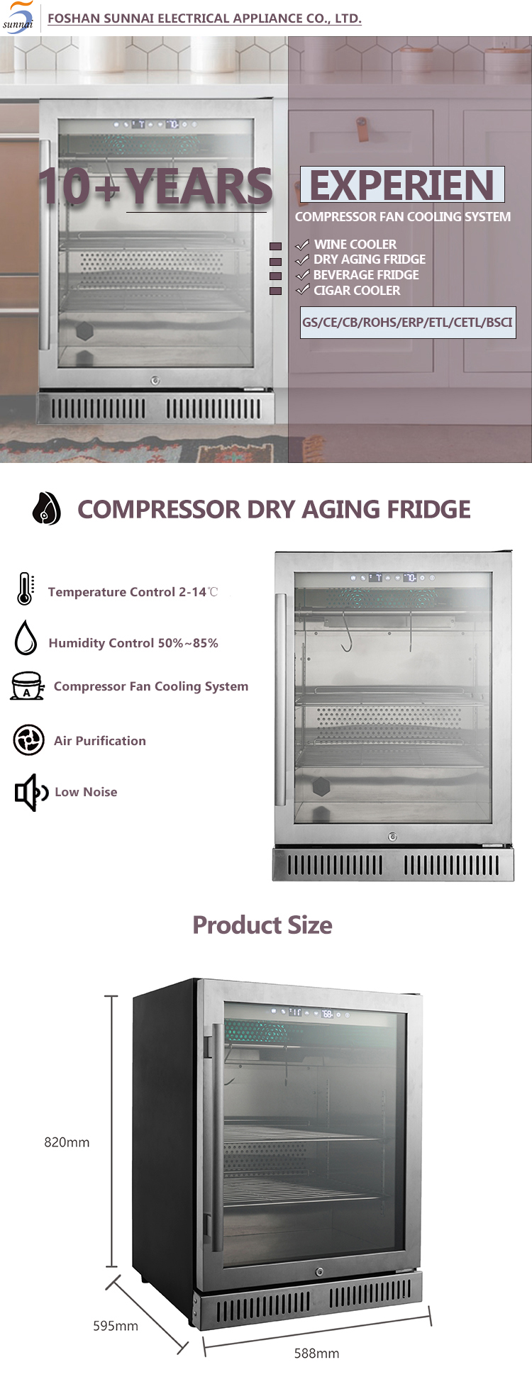 High Quality Display Dry Ager Beef Machine, High Quality High Quality ...