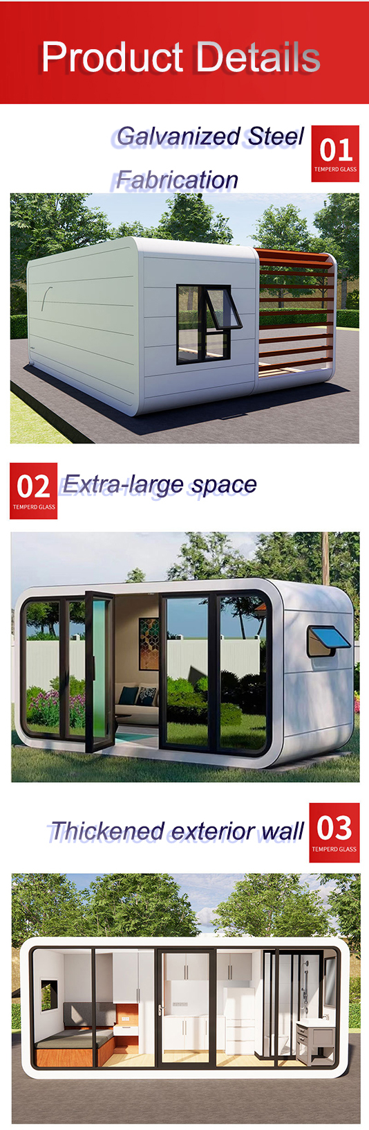 Modern Luxury Container Office Pod - Tata Steel Factory Direct, High ...