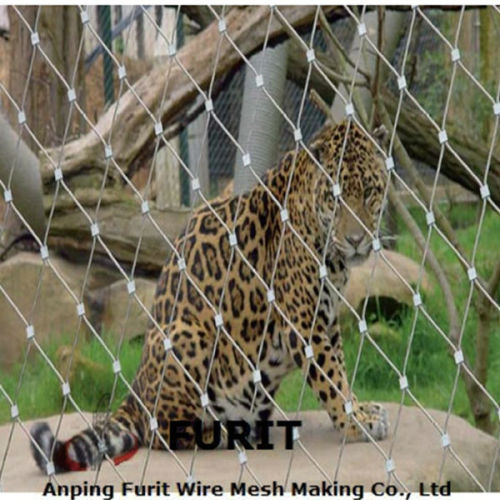 Ferrule Type Stainless Steel Cable Mesh /cable Mesh For Tiger,aviary ...