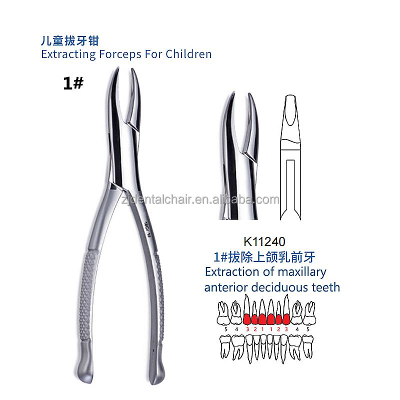 Children Dental Forceps For Deciduous Anterior Teeth Extraction, High ...