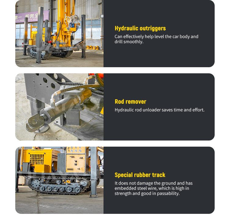 Hydraulic Track Drilling Rigs For Water Well Drilling - 200m, 300m ...