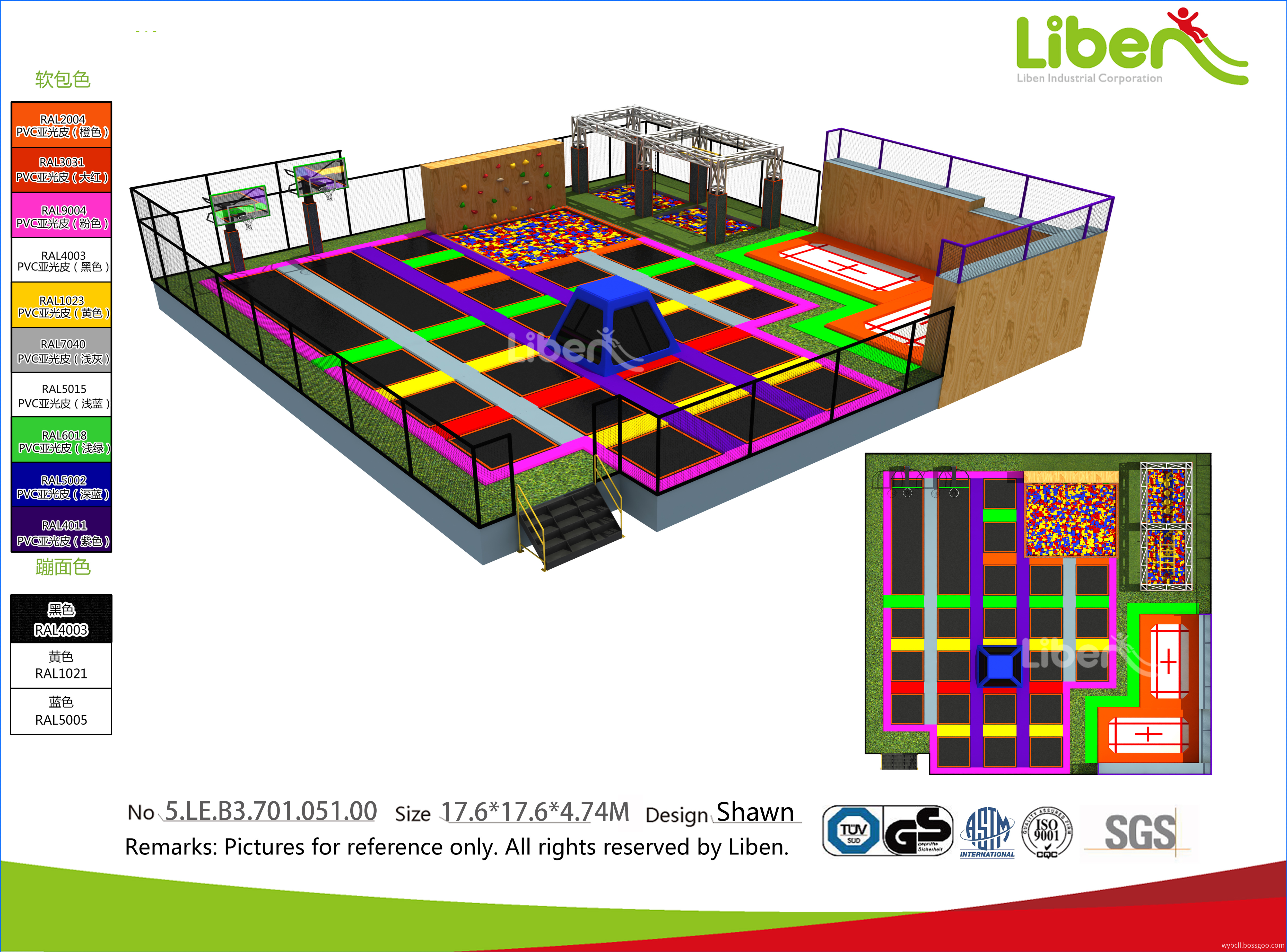 Large Indoor Trampoline Park For Kids, High Quality Large Indoor ...