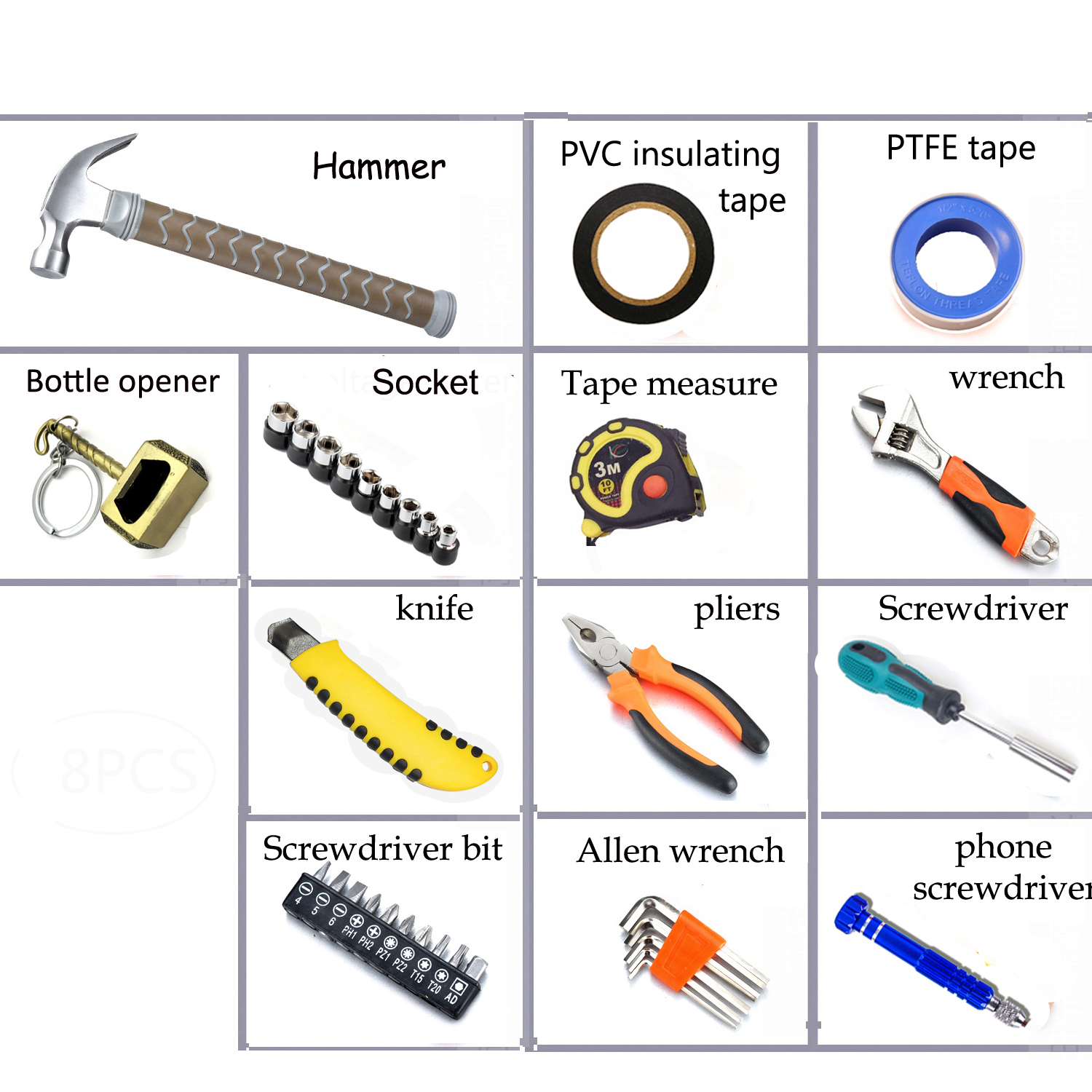Thor Hammer Tool Set 1:1 Manufacture Daily Repair Household Tool Case ...