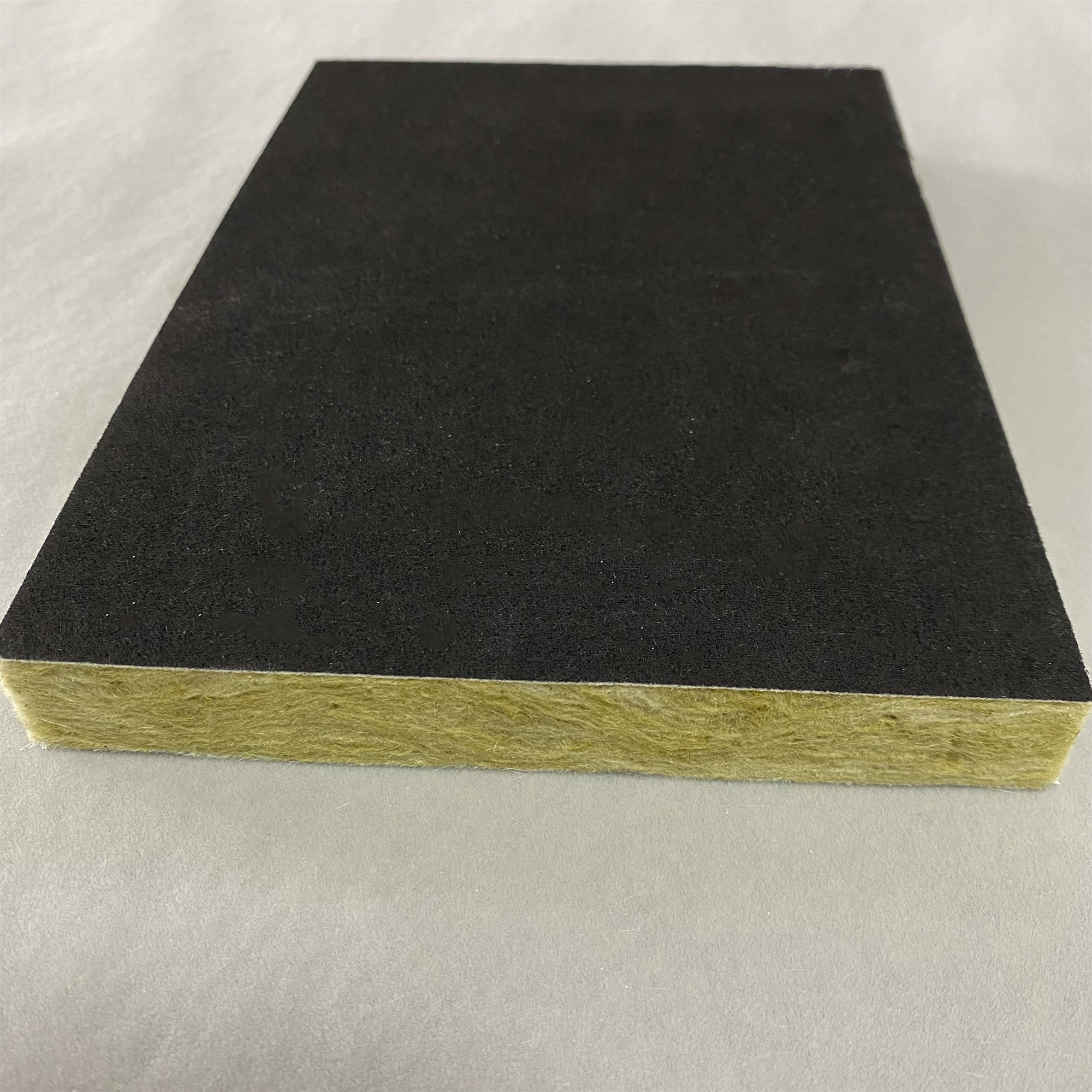 Acoustic Stone Wool Ceiling Tiles With Fiberglass Tissue For Insulation ...