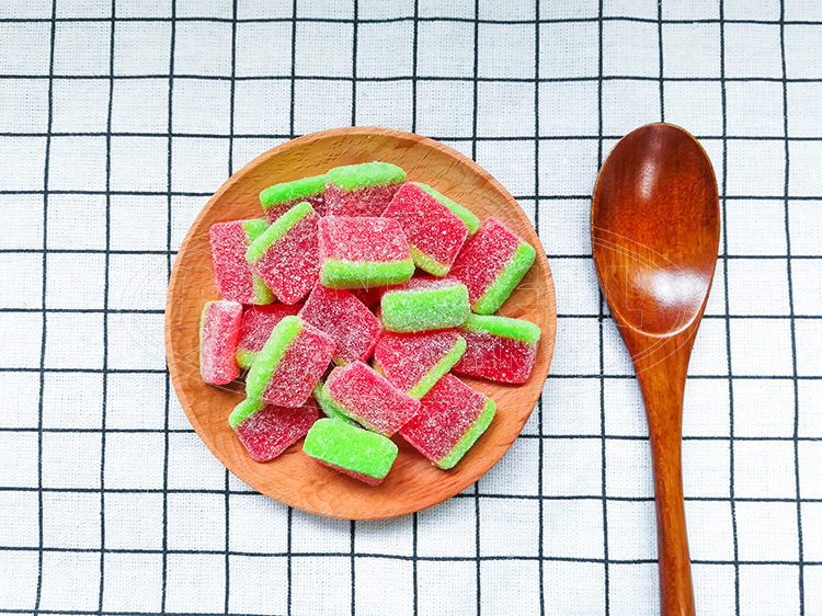 Sugar Coated Watermelon Slice Soft Gummy Candy, High Quality Sugar ...
