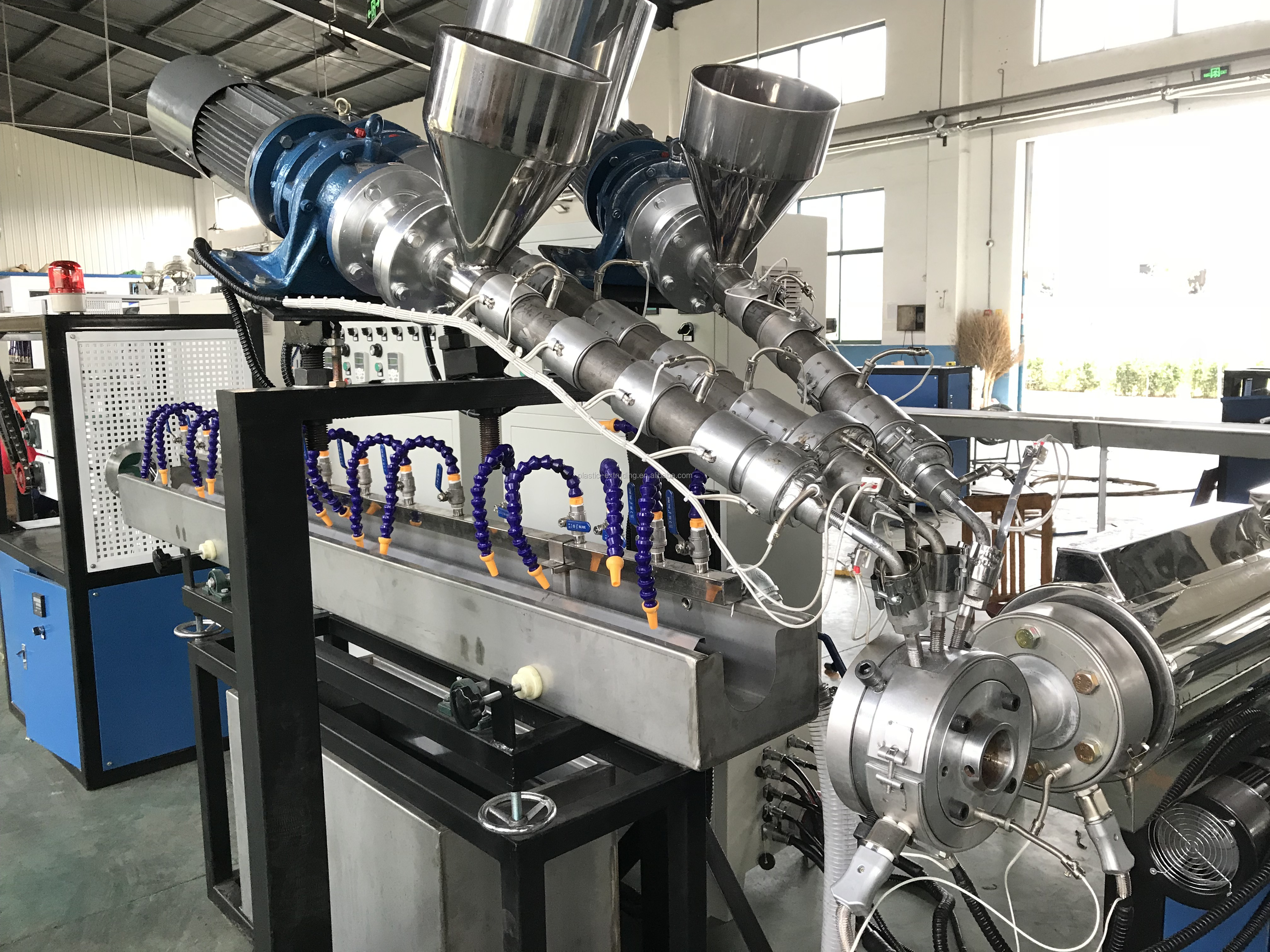 Pvc Muscle Strengthen Reinforced Hose Extrusion Machine Cost Price ...