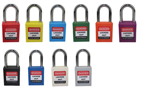 Plastic Shackle Safety Padlock-38mm, High Quality Plastic Shackle ...