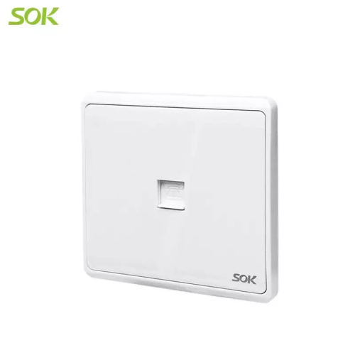1 Gang Rj11 Tel Socket Outlet White, High Quality 1 Gang Rj11 Tel ...