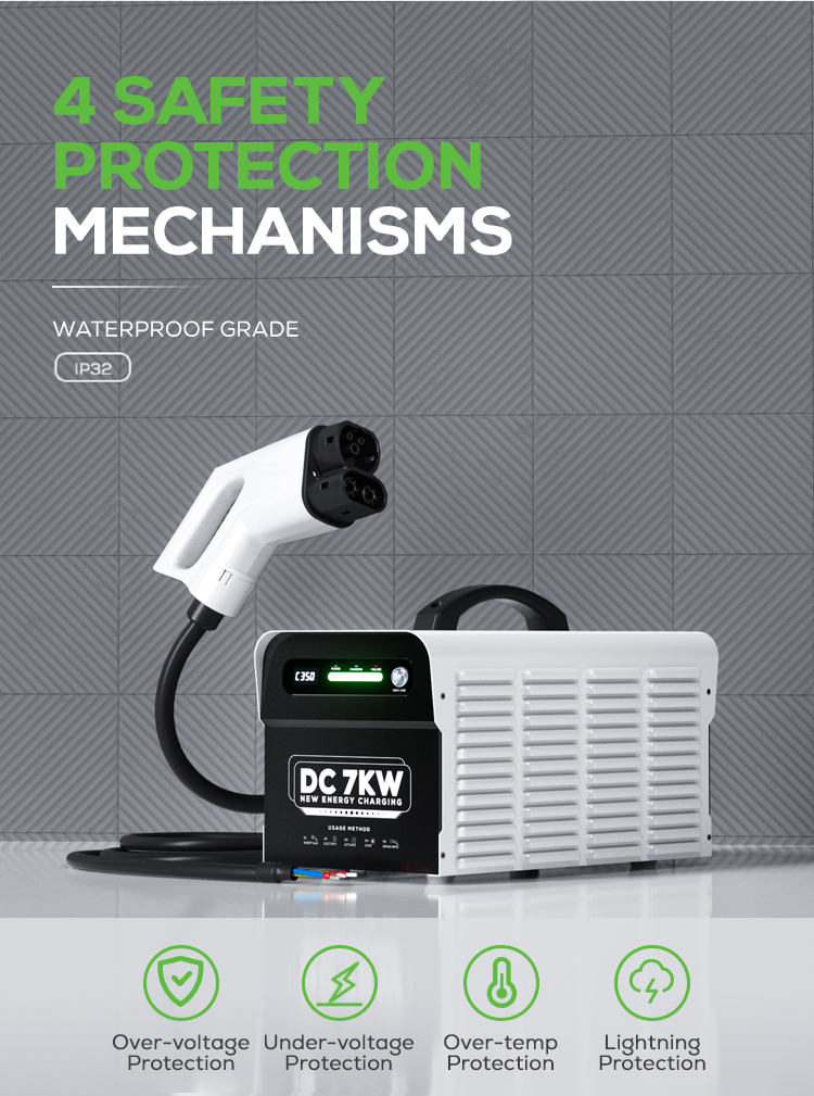 7kw Ccs Type 2 Connector Dc Portable Ev Charger - Level 3 Mobile Power ...