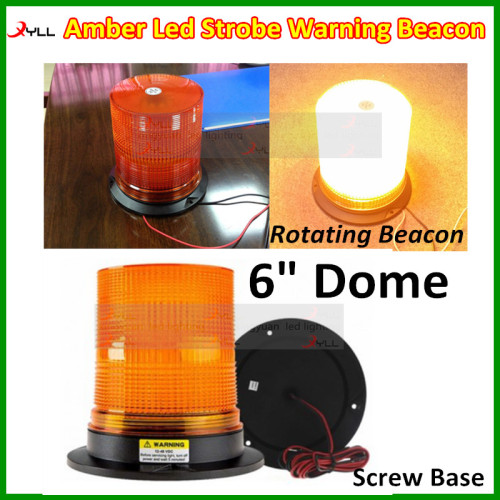 Rotating 12v Led Amber Beacon Light Vehicle Emergency Warning Strobe ...
