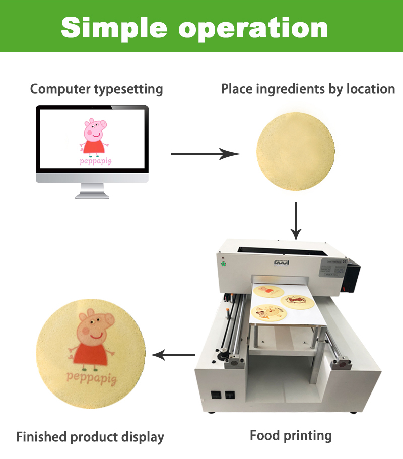 Printing Edible Paper Machine A4 Food Printer For Cake Biscuits ...