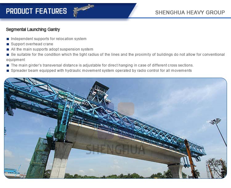 Segmental Bridge Girder Launching Gantry Crane For Bridge Construction ...