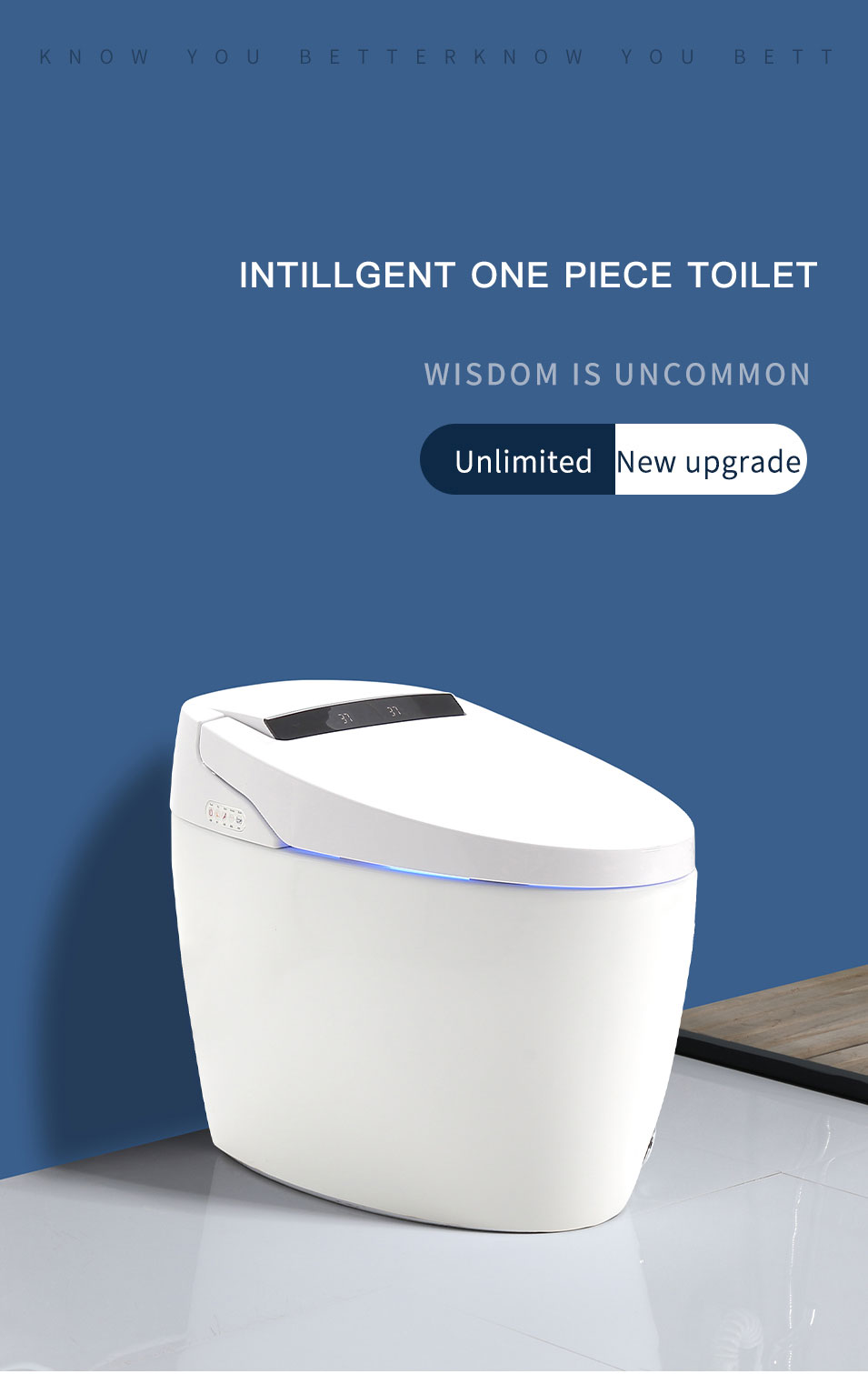 Smart Toilet Wc One Piece Toilet Can Be P-trap Intelligent 110v Heated ...