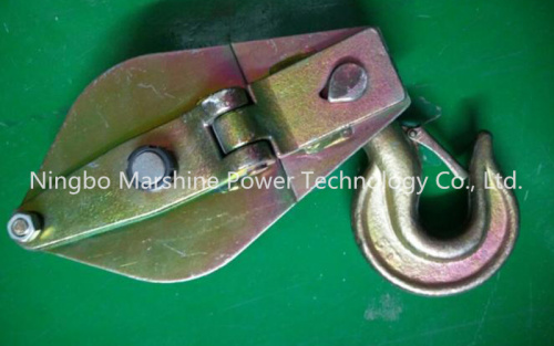 Steel Wheel Sheave Hook Type Hoisting Lifting Block, High Quality Steel ...