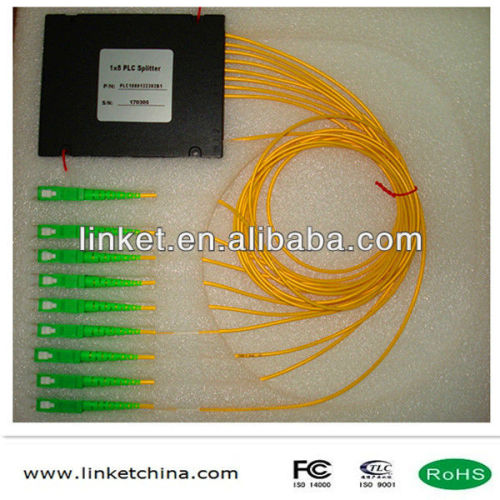 1*8 Ftth Plc Splitter With Sc Connector, High Quality 1*8 Ftth Plc ...