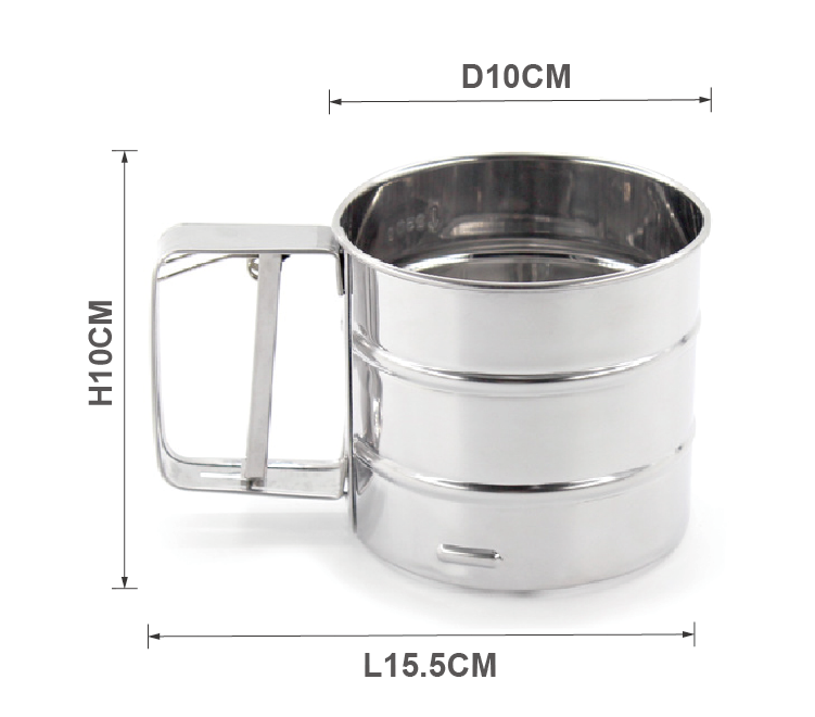 Manual Fine Mesh Stainless Steel Flour Sifter Sieve, High Quality ...