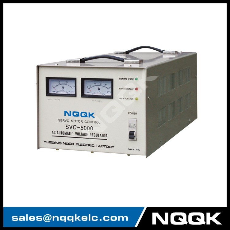 Svc 5kva Desk Type Servo Motor Voltage Stabilizer, High Quality Svc ...