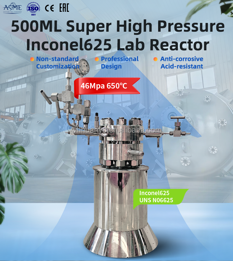 Stainless Steel High Pressure Temperature Reactor Vessel - Hydrogen Lab ...
