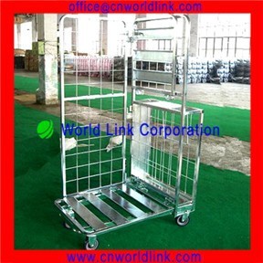 500kgs Mesh Steel Wheeled Foldable Container, High Quality 500kgs Mesh ...