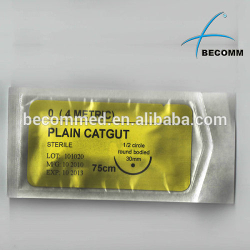 Absorbable Plain Catgut Surgical Sutures, High Quality Absorbable Plain ...
