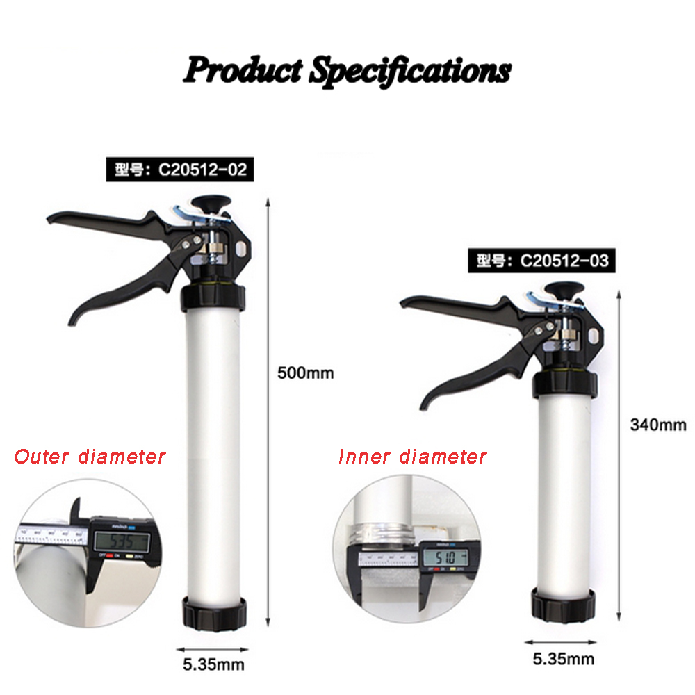 World Carpenter Caulking Gun Glass Glue Silicone Structure Soft Aluminum Extrusion Gun Glue Glue ...