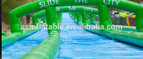 Giant Commercial Slip N Slide Inflatable Slide The City For Adult, High ...