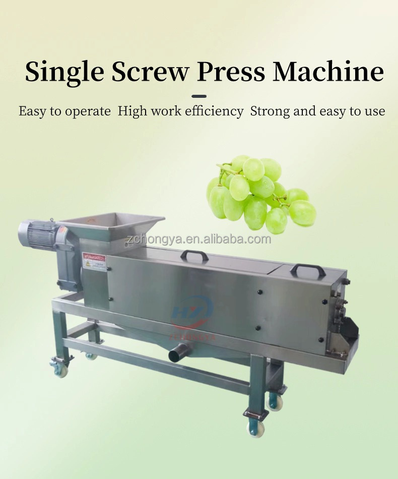 High Efficiency Fruit Squeezing And Cassava Dregs Screw Press ...