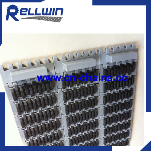 Rubber Top Modular Conveyor Belt With Flight(rw-qnb Rubber Top) , High ...