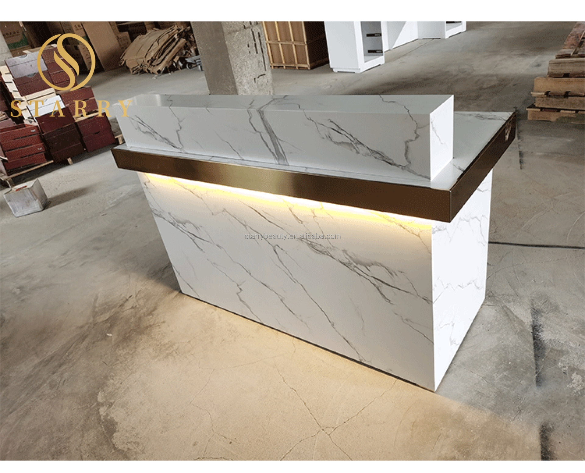 Modern White Led Hotel Reception Desk For Sale, High Quality Modern ...
