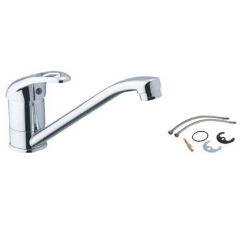 Zinc Kitchen Tap With 2-piece Aluminum Braided Hoses, High Quality Zinc ...