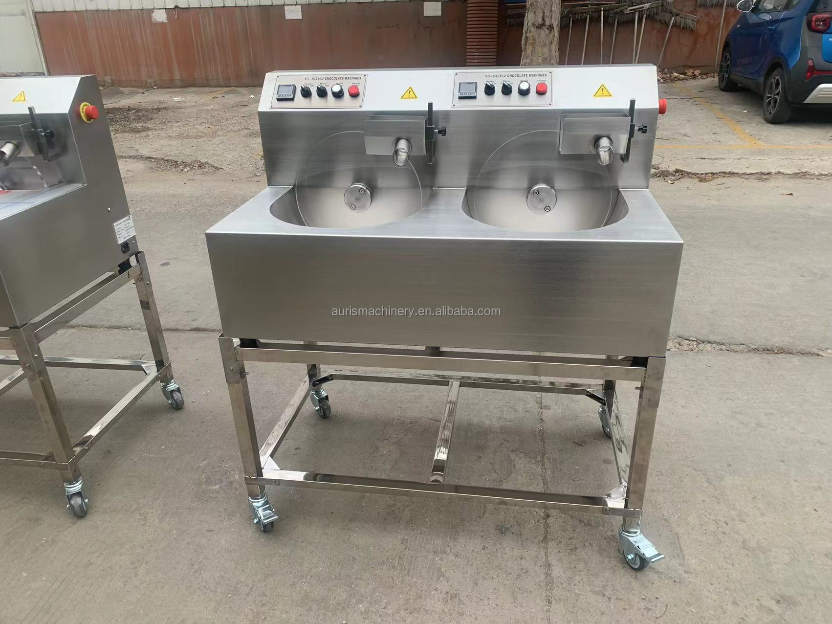 30l 2 Pot Chocolate Tempering Machine And 15l Tempering Machinery For ...
