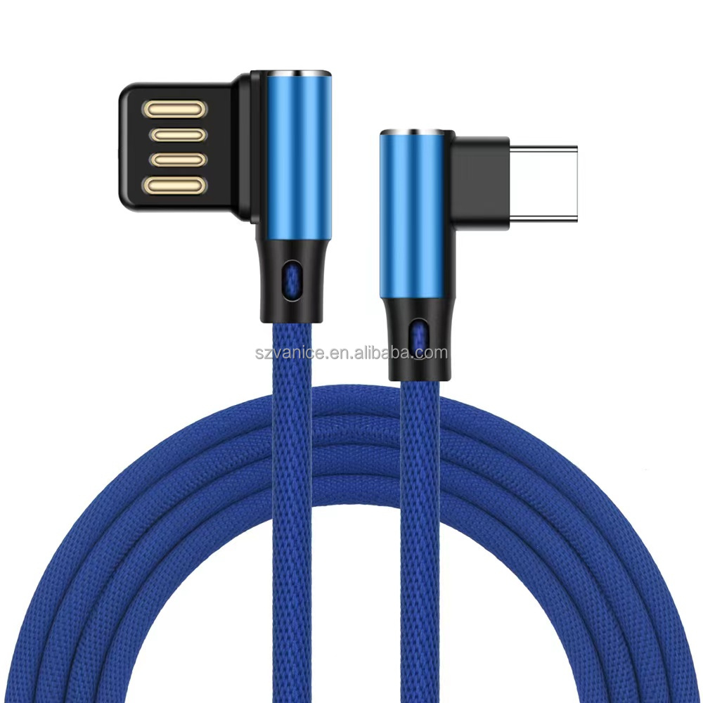 90 Degree Usb C Data Line - Fast Charging Type-c Cable For Samsung ...