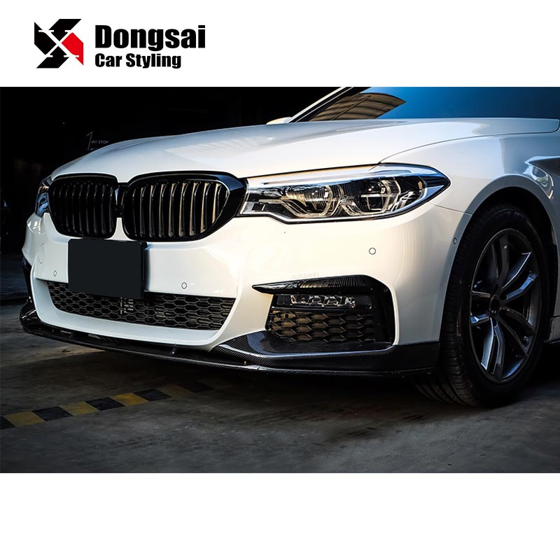 Carbon Fiber Front Bumper Lip Spoiler For Bmw 5 Series G30 520i 540i ...