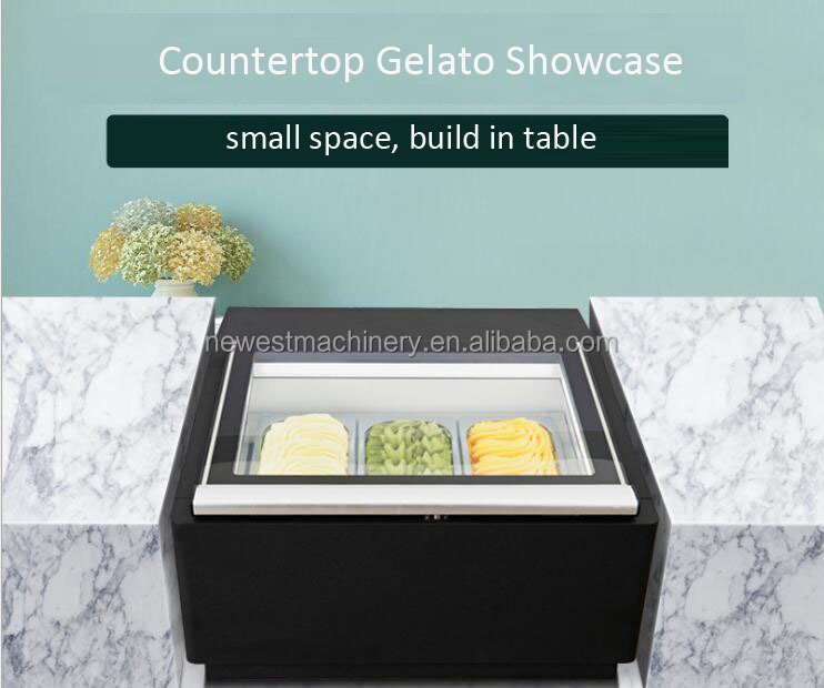 Defrosting Ice Cream Display Counter Refrigerator Freezer, High Quality ...