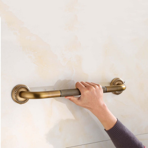 Antique Brass Grab Rail 50cm Wall Mounted Bathroom Toilet Handrail Grab ...