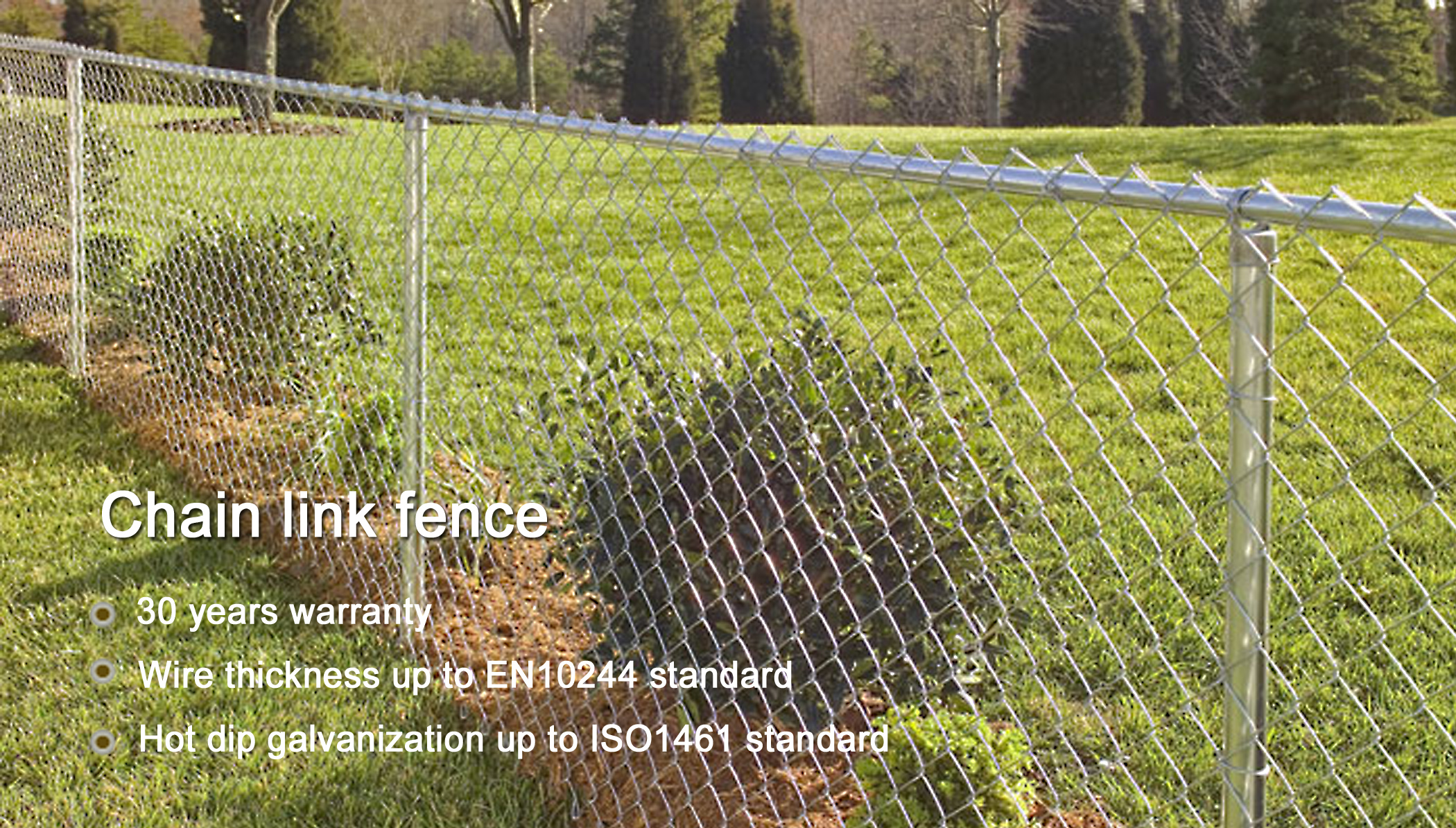 Hot Dipped Galvanized Cyclone Wire Chain Link Fence, High Quality Hot ...