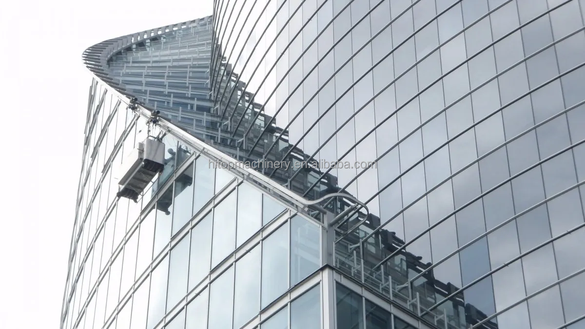 Ceiling Monorail Bmu System For Facade Window Cleaning, High Quality ...